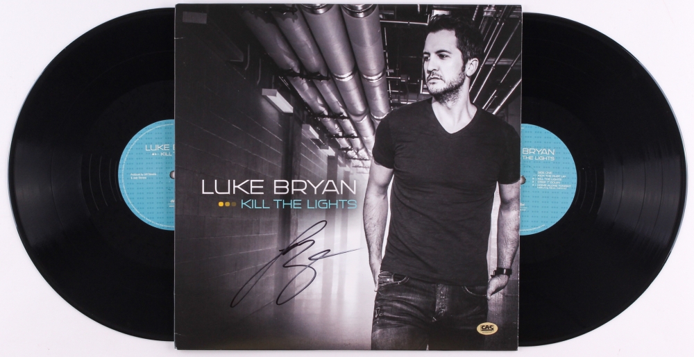 Luke Bryan Signed Luke Bryan "Kill The Lights" Double Vinyl Record ...