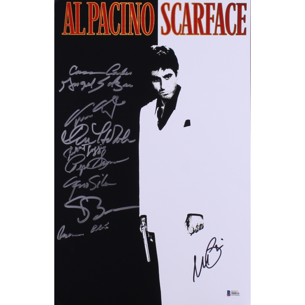 "Scarface" 11x17 Movie Poster Photo Signed By (10) Cast Members ...