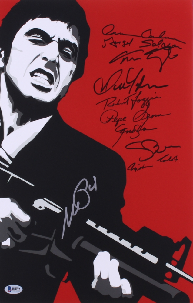 "Scarface" 11x17 Photo Signed By (10) Cast Members Including Al Pacino ...