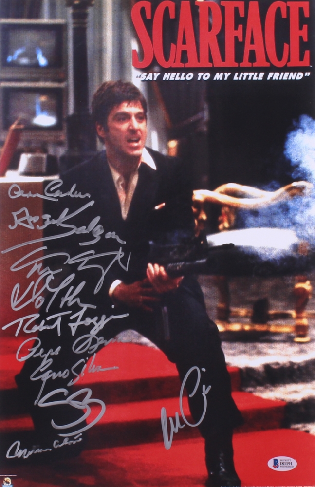"Scarface" 11x17 Photo Signed By (10) Cast Members Including Al Pacino ...