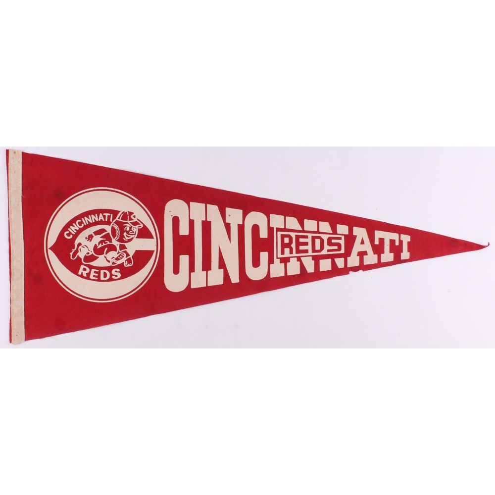 Vintage 1960's Cincinnati Reds Pennant | Pristine Auction