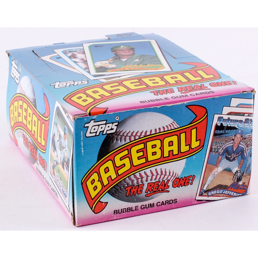 1989 Topps "The Real One" Bubble Gum Baseball Cards with (36) Packs ...