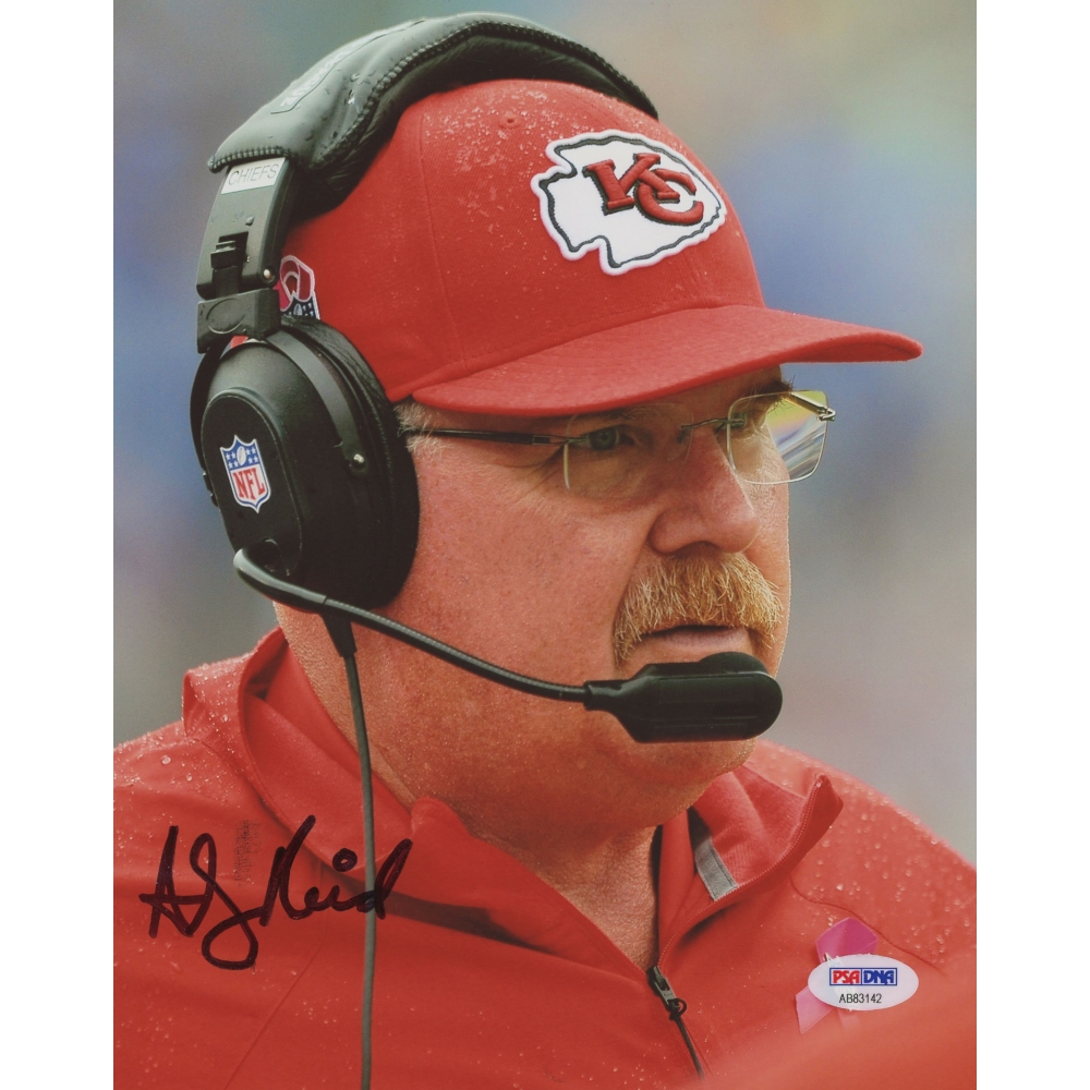 Andy Reid Signed Chiefs 8x10 Photo (PSA COA) | Pristine Auction