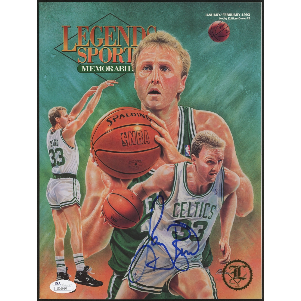 Larry Bird Signed 1993 Legends Sports Memorabilia Magazine (JSA COA ...