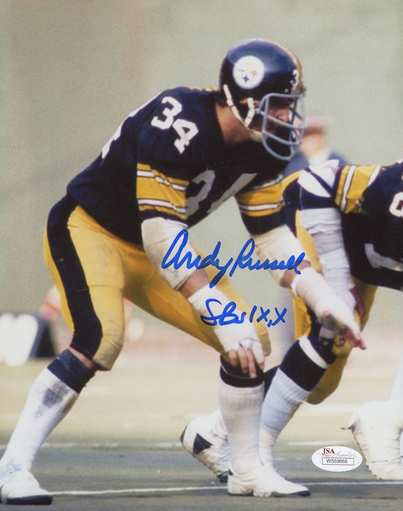 Andy Russell Signed Steelers 8x10 Photo Inscribed "SBs IX, X" (JSA ...