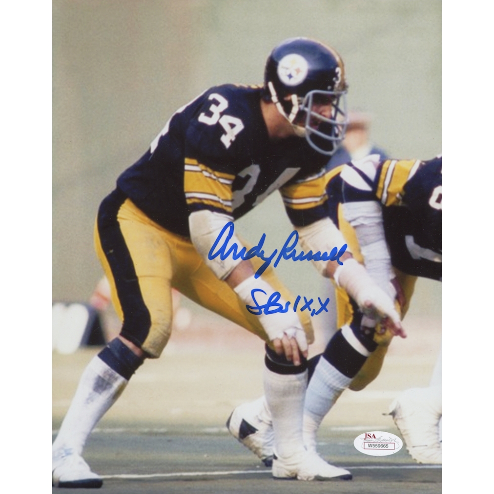 Andy Russell Signed Steelers 8x10 Photo Inscribed "SBs IX, X" (JSA ...