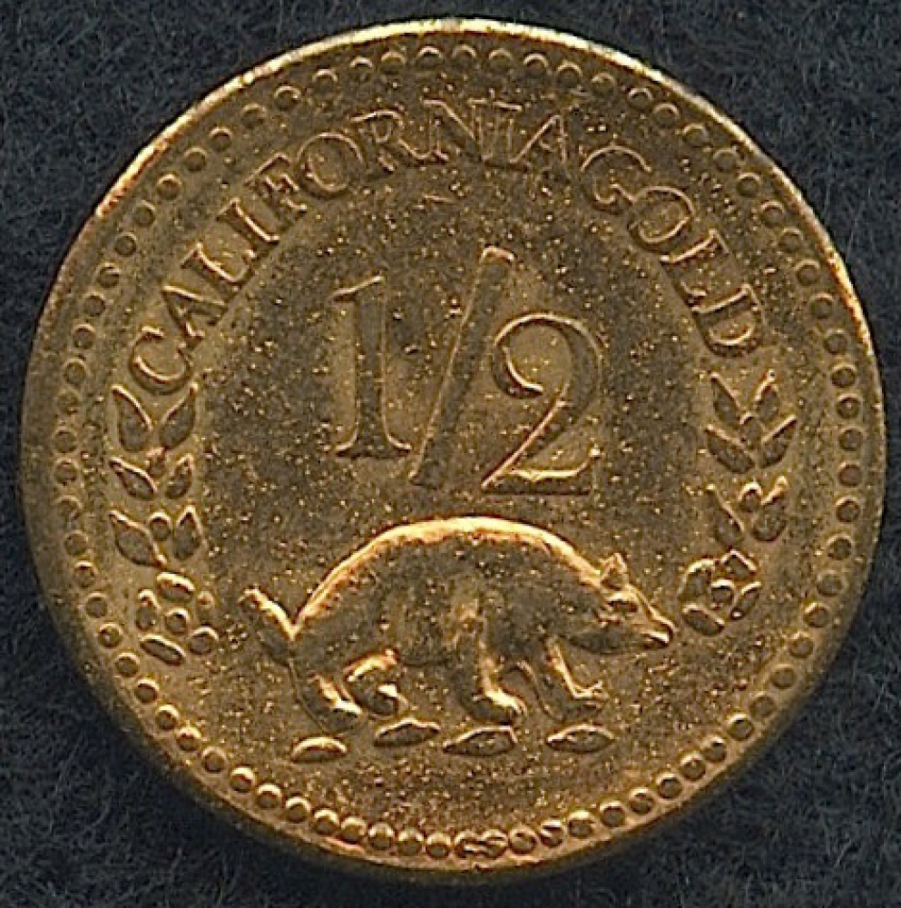 1858 California Gold Dated 1/2 Fractional Gold Coin | Pristine Auction