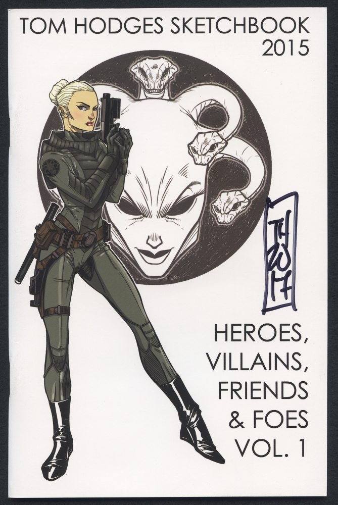 Tom Hodges Signed Official 2015 Sketchbook (PA COA) | Pristine Auction