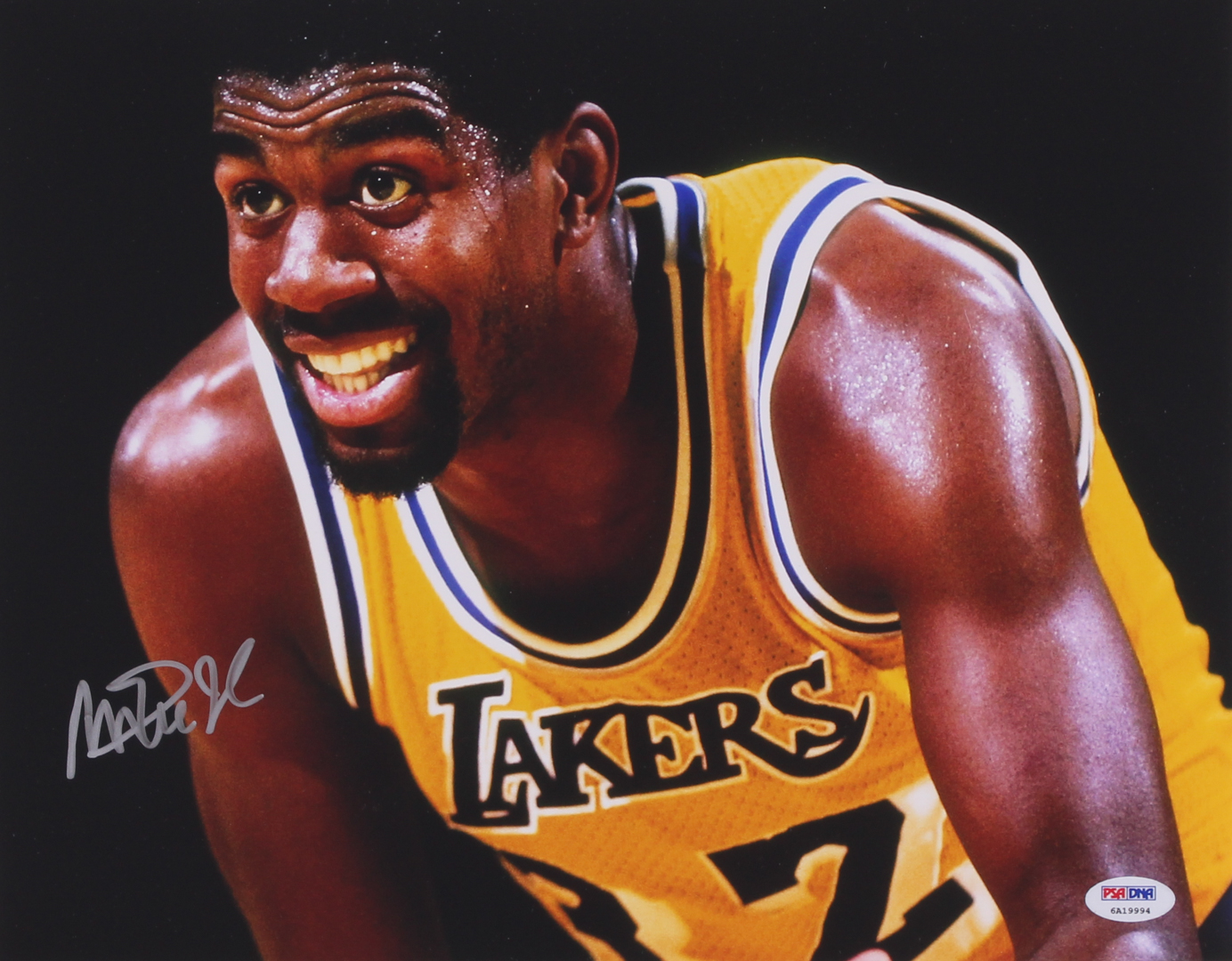 Magic Johnson Signed Lakers 11x14 Photo (PSA COA) | Pristine Auction