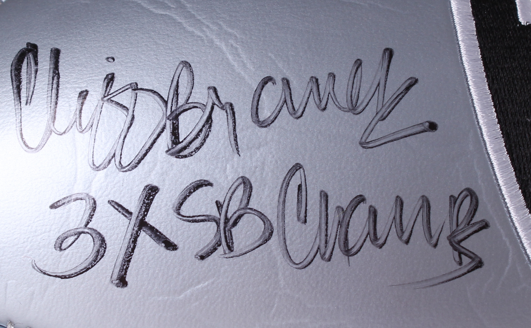 Fred Biletnikoff & Cliff Branch Signed Raiders Logo Football Inscribed ...