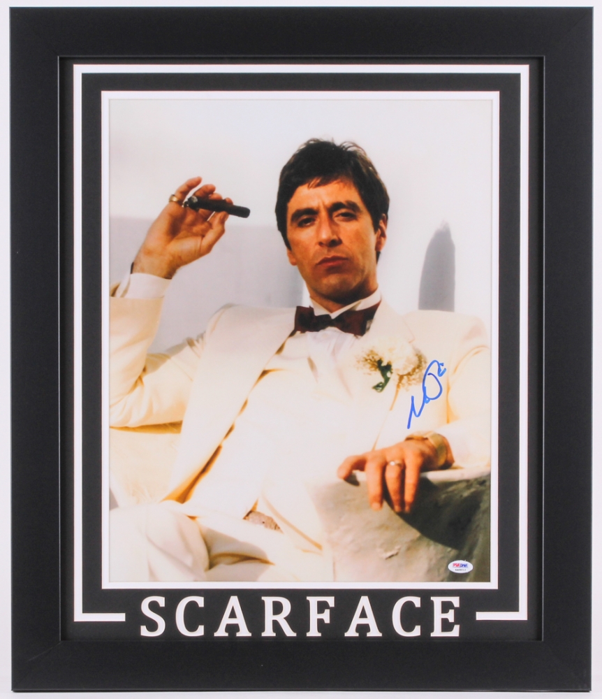 Al Pacino Signed "Scarface" 23.5x27.5 Custom Framed Photo (PSA COA ...
