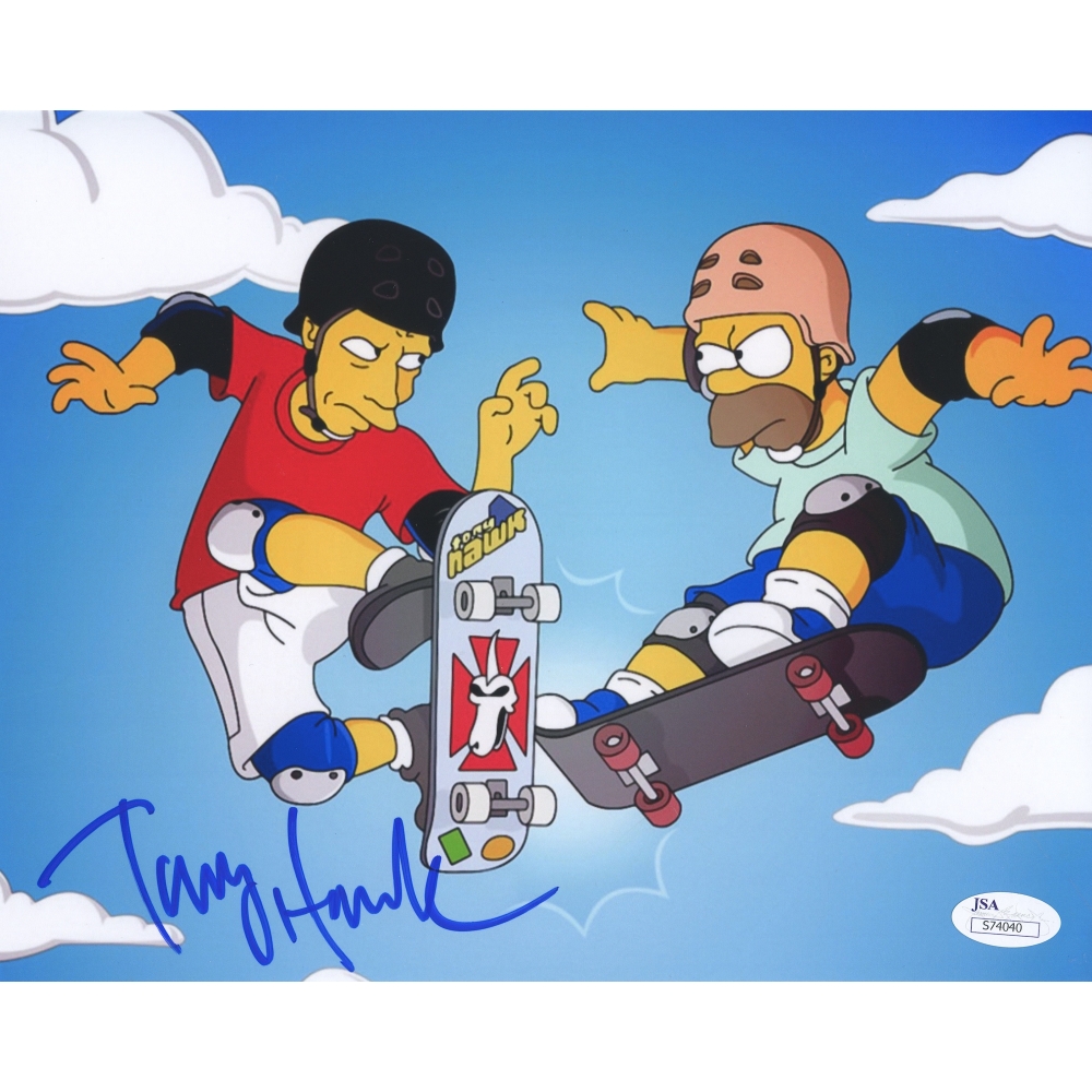 Tony Hawk Signed "The Simpsons" 8x10 Photo (JSA COA) | Pristine Auction
