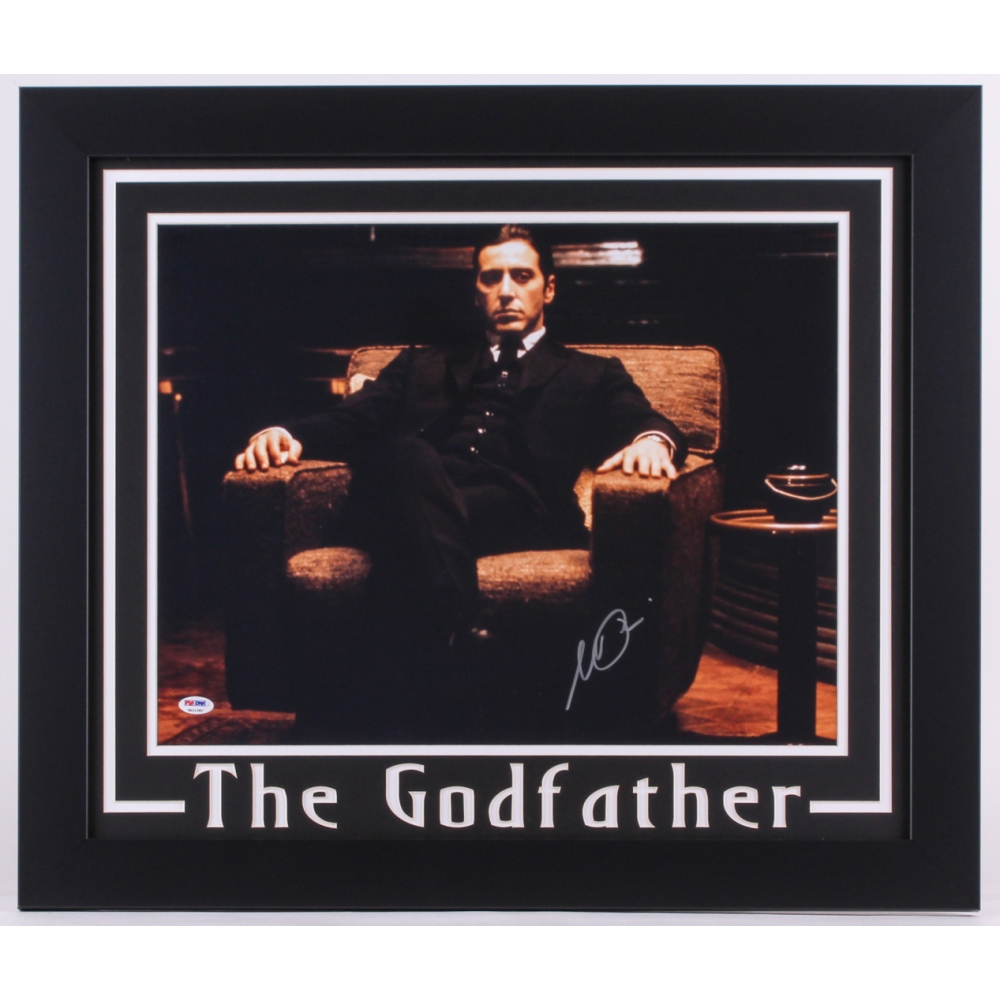 Al Pacino Signed "Godfather" 23.5x27.5 Custom Framed Photo (PSA COA ...