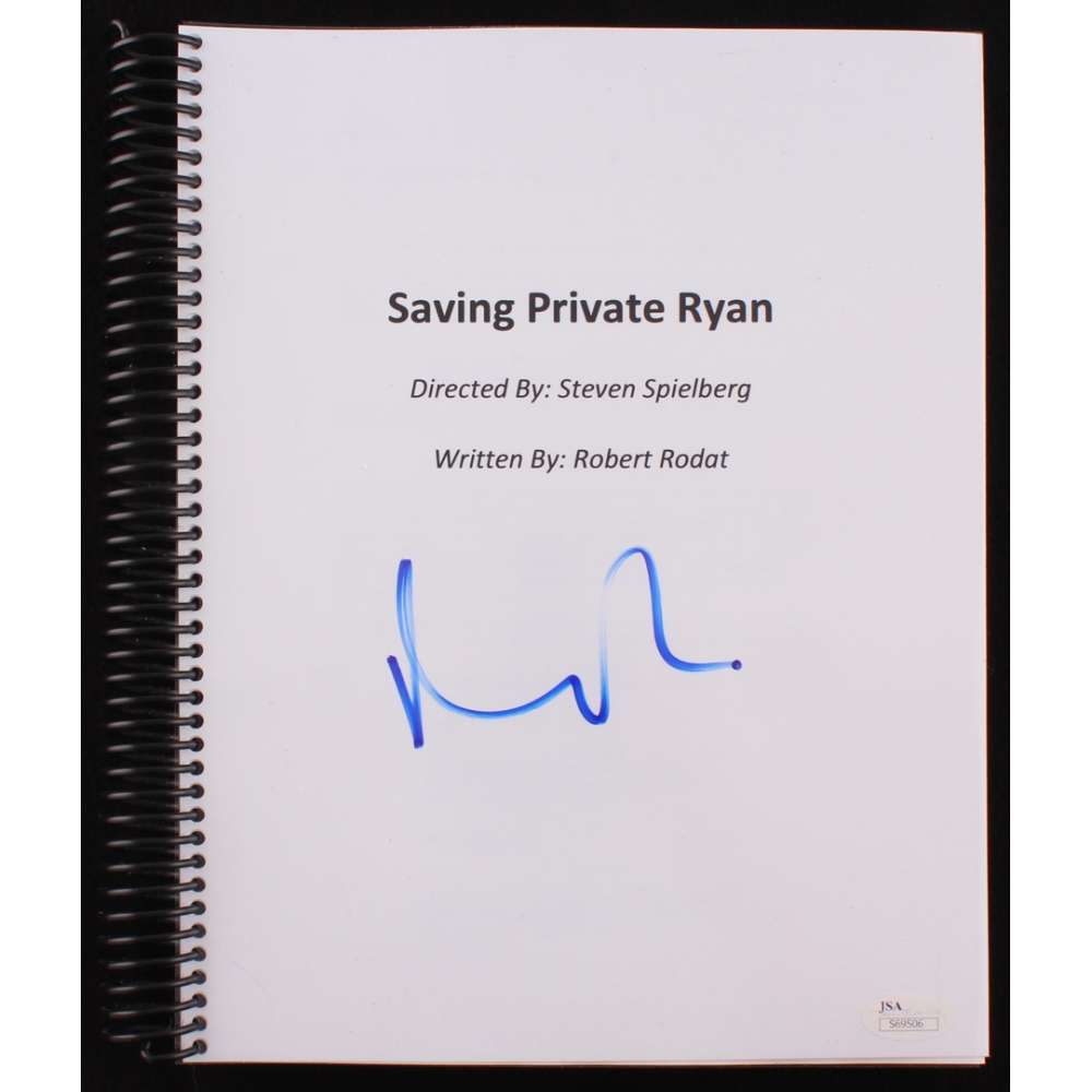 Matt Damon Signed "Saving Private Ryan" Full Movie Script (JSA COA ...