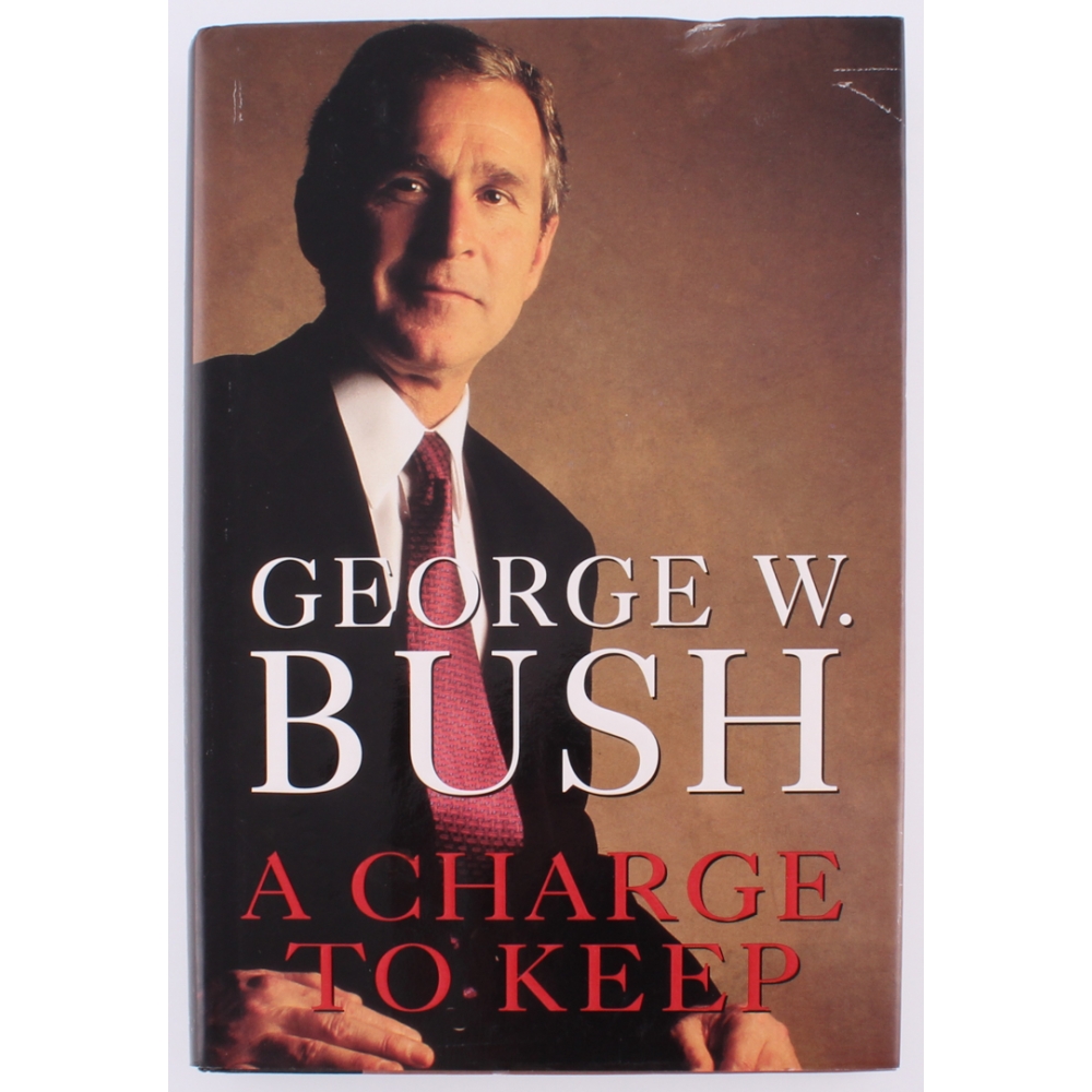 George W. Bush Signed "A Charge To Keep" Hardcover Book (PSA LOA ...