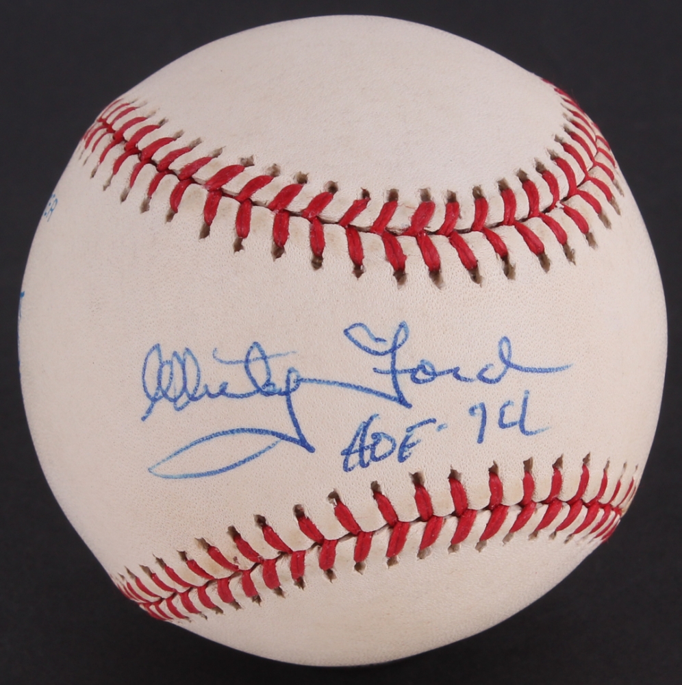 Whitey Ford Signed OAL Baseball Inscribed "HOF 74" (JSA COA) | Pristine ...