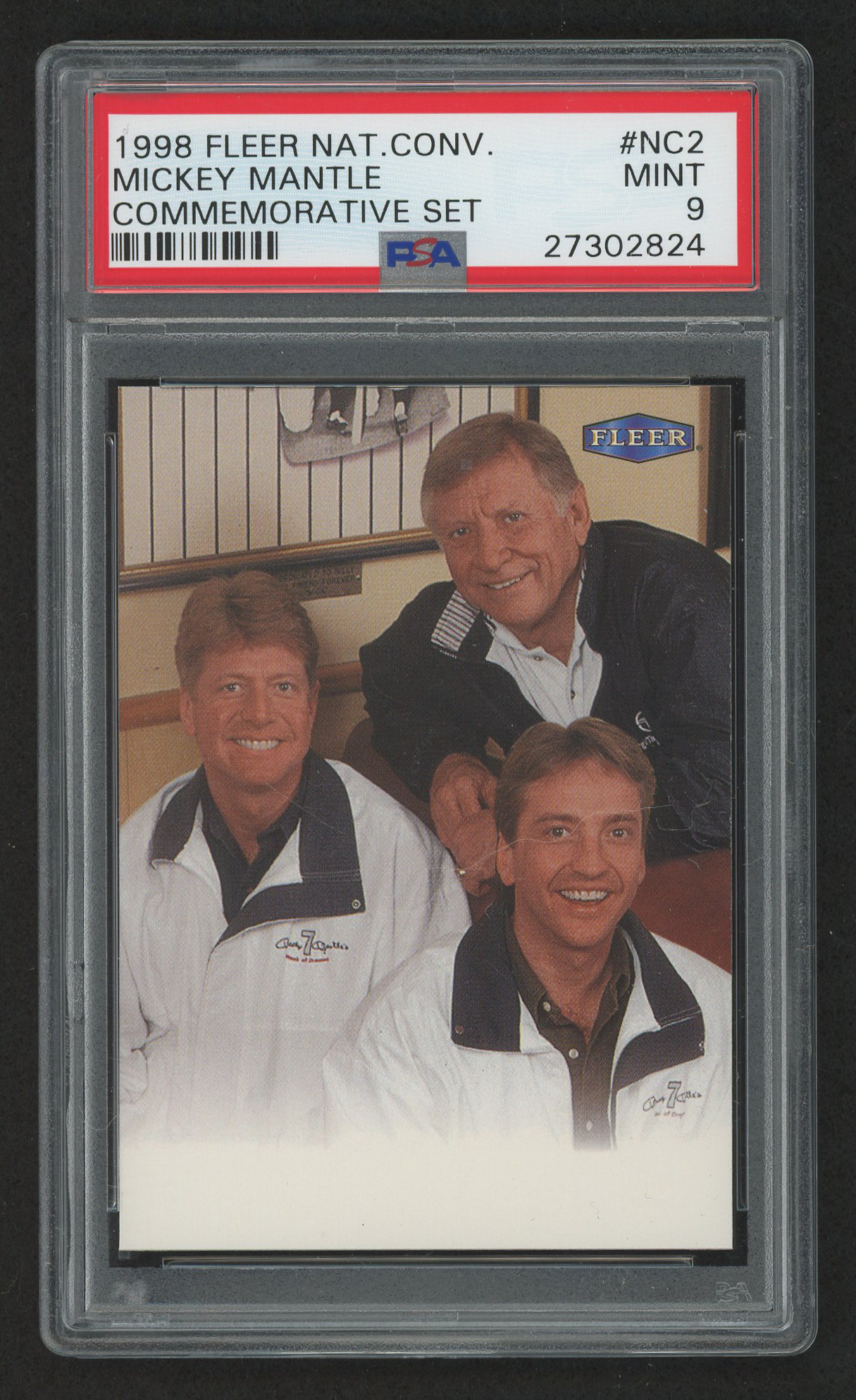 1998 Fleer National Promos #NC2 Mickey Mantle / David Mantle / Danny ...