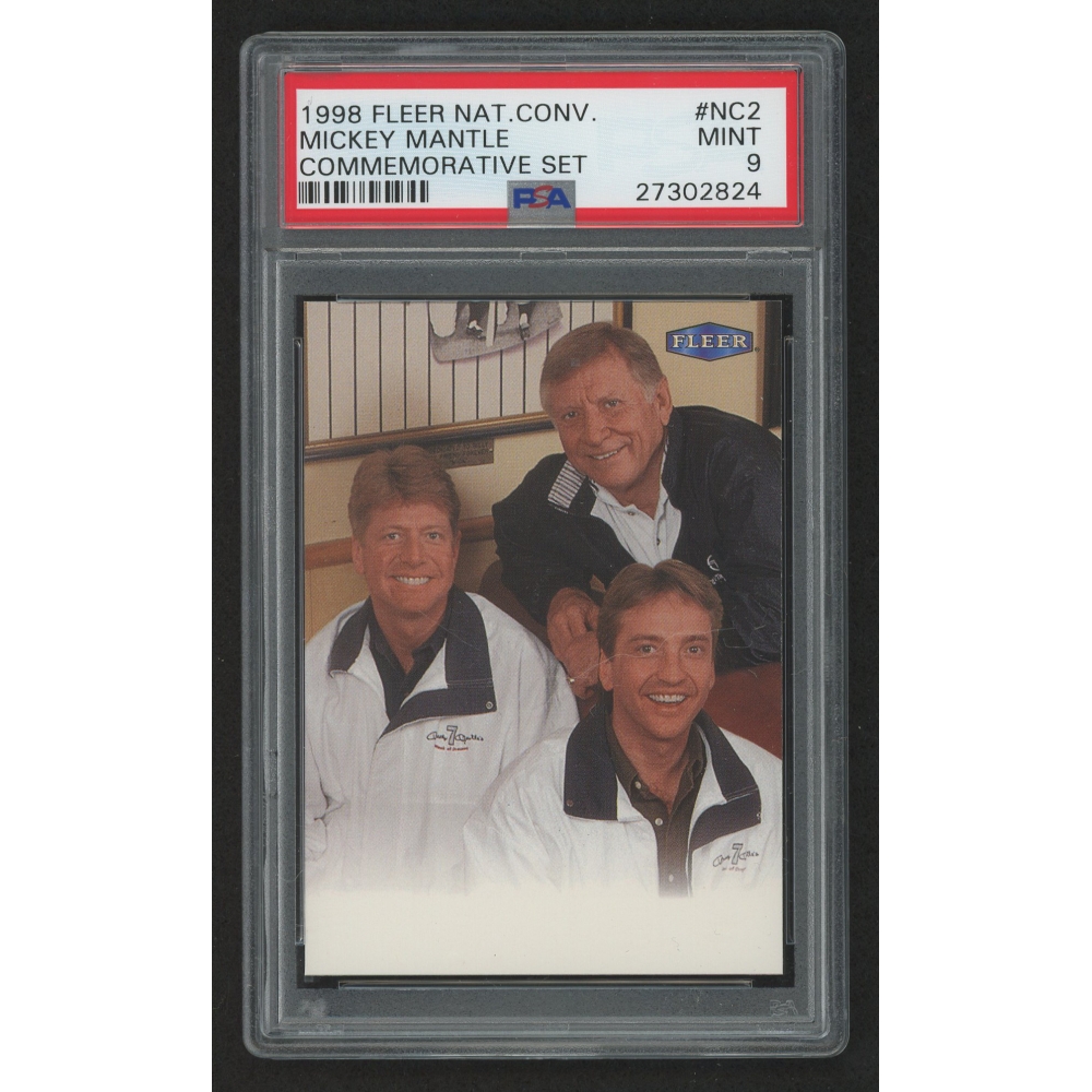 1998 Fleer National Promos #NC2 Mickey Mantle / David Mantle / Danny ...