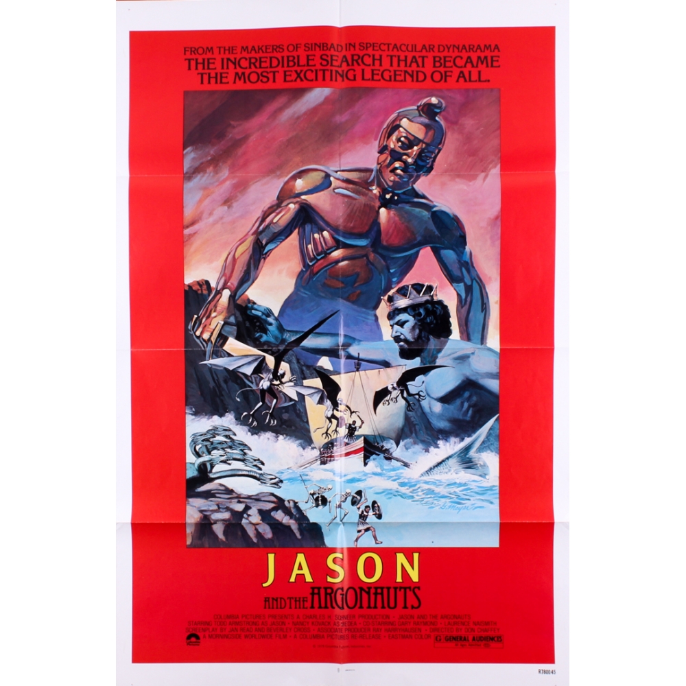 Columbia Pictures "Jason and the Argonauts" 27x41 Movie Poster ...