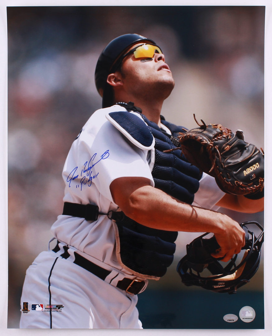 Ivan Rodriguez Signed 16x20 Photo Inscribed "Pudge" (PSA COA ...