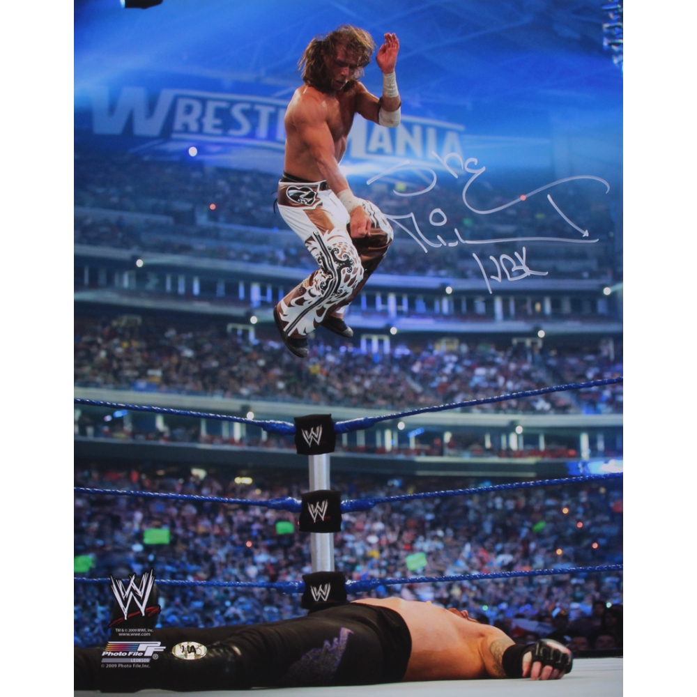 Shawn Michaels Signed WWE 16x20 Photo Inscribed "HBK" (MAB Hologram ...
