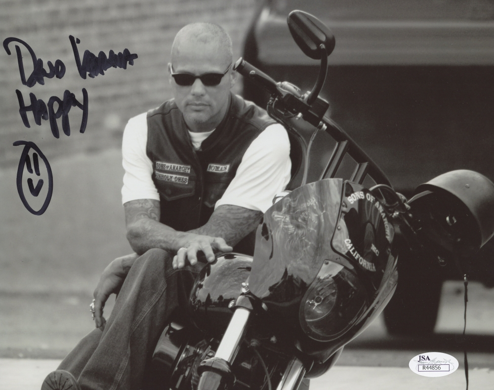 David Labrava Signed "Sons of Anarchy" 8x10 Photo Inscribed "Happy ...