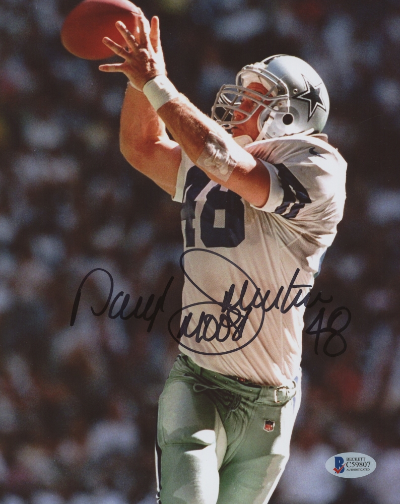 Daryl "Moose" Johnston Signed Cowboys 8x10 Photo (Beckett COA ...