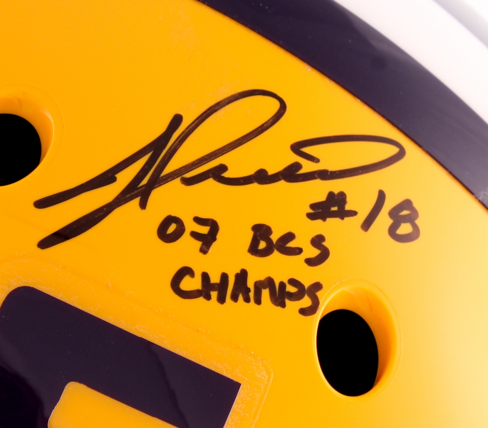 LSU Tigers Full-Size Helmet Signed by (10) with Bill Cannon, Alley ...