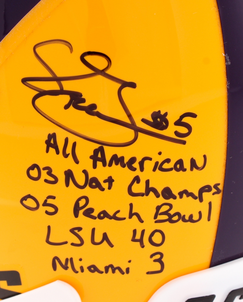 LSU Tigers Full-Size Helmet Signed by (10) with Bill Cannon, Alley ...