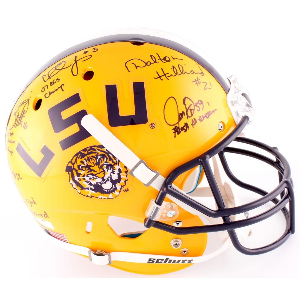 LSU Tigers Full-Size Helmet Signed by (10) with Bill Cannon, Alley ...
