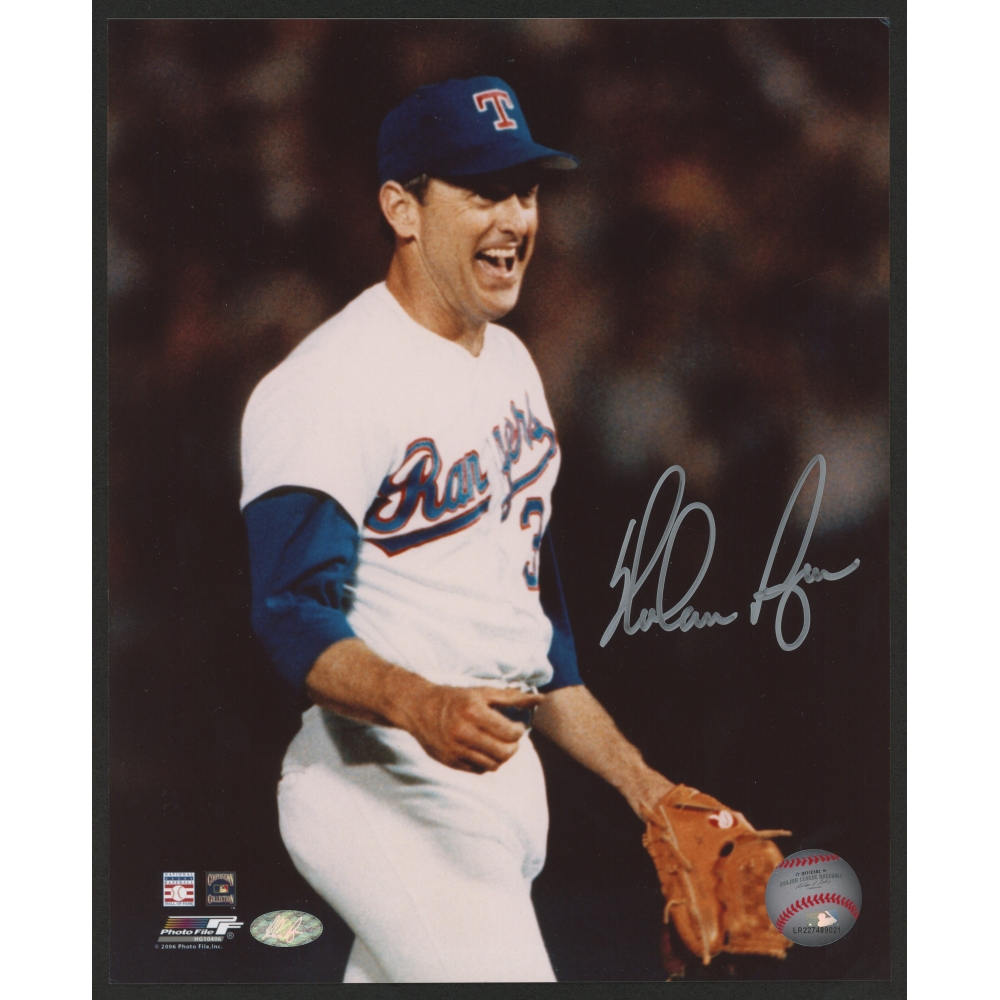 Nolan Ryan Signed Rangers 8x10 Photo (Ryan Hologram) | Pristine Auction