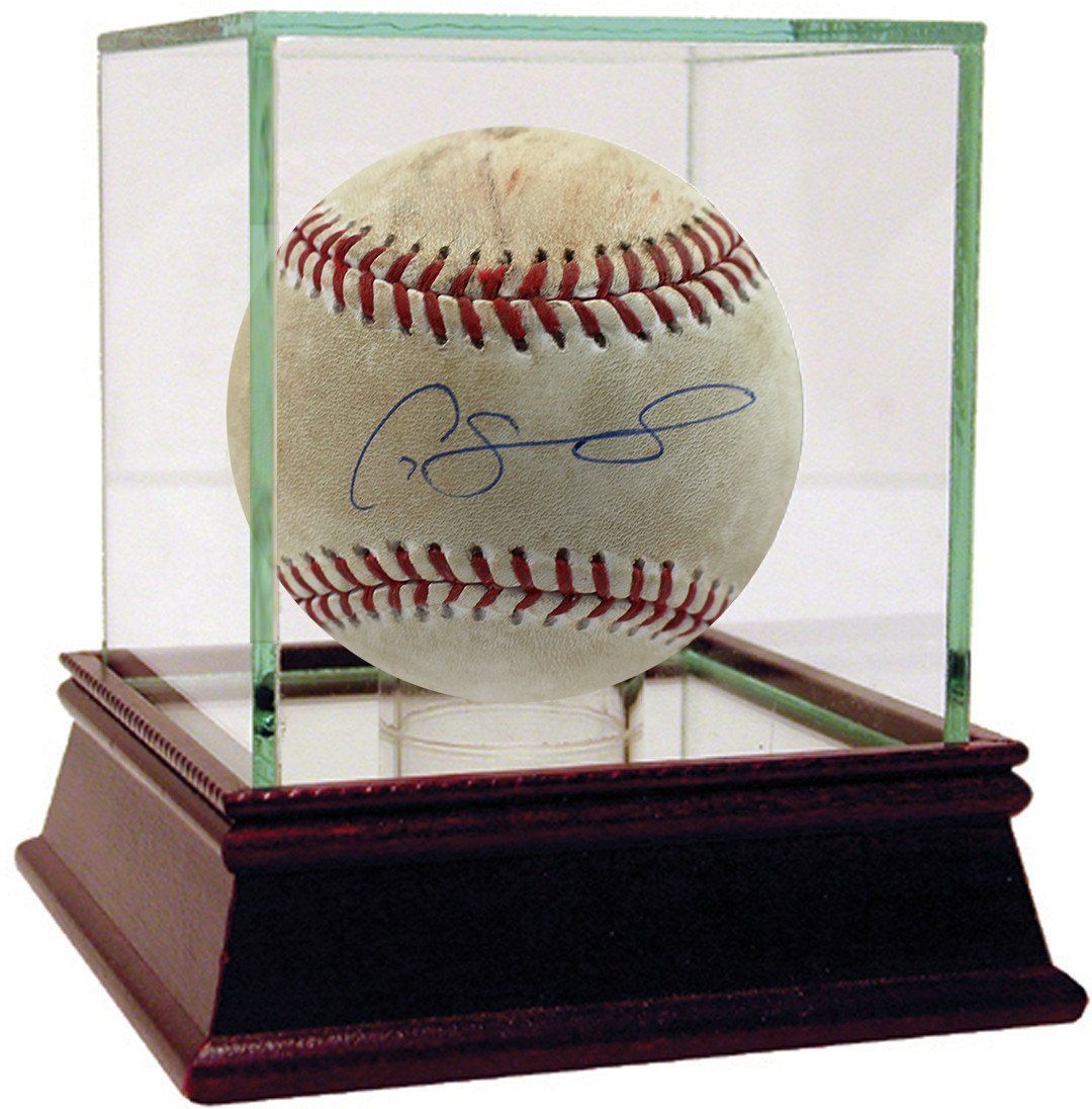 Gary Sanchez Signed 2017 Game-Used Baseball (Steiner COA & MLB Hologram ...