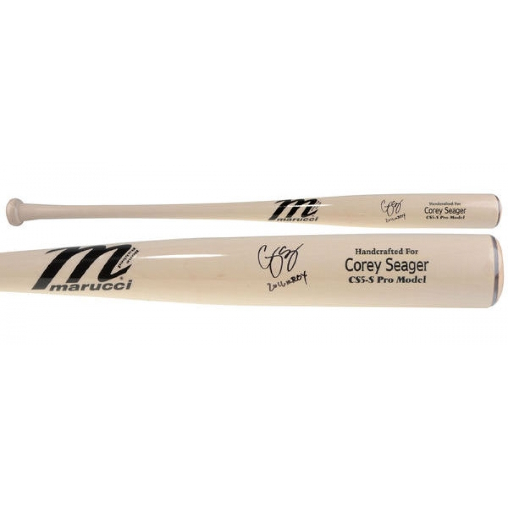 Corey Seager Signed Marucci Player Model CS5-S Baseball Bat Inscribed ...