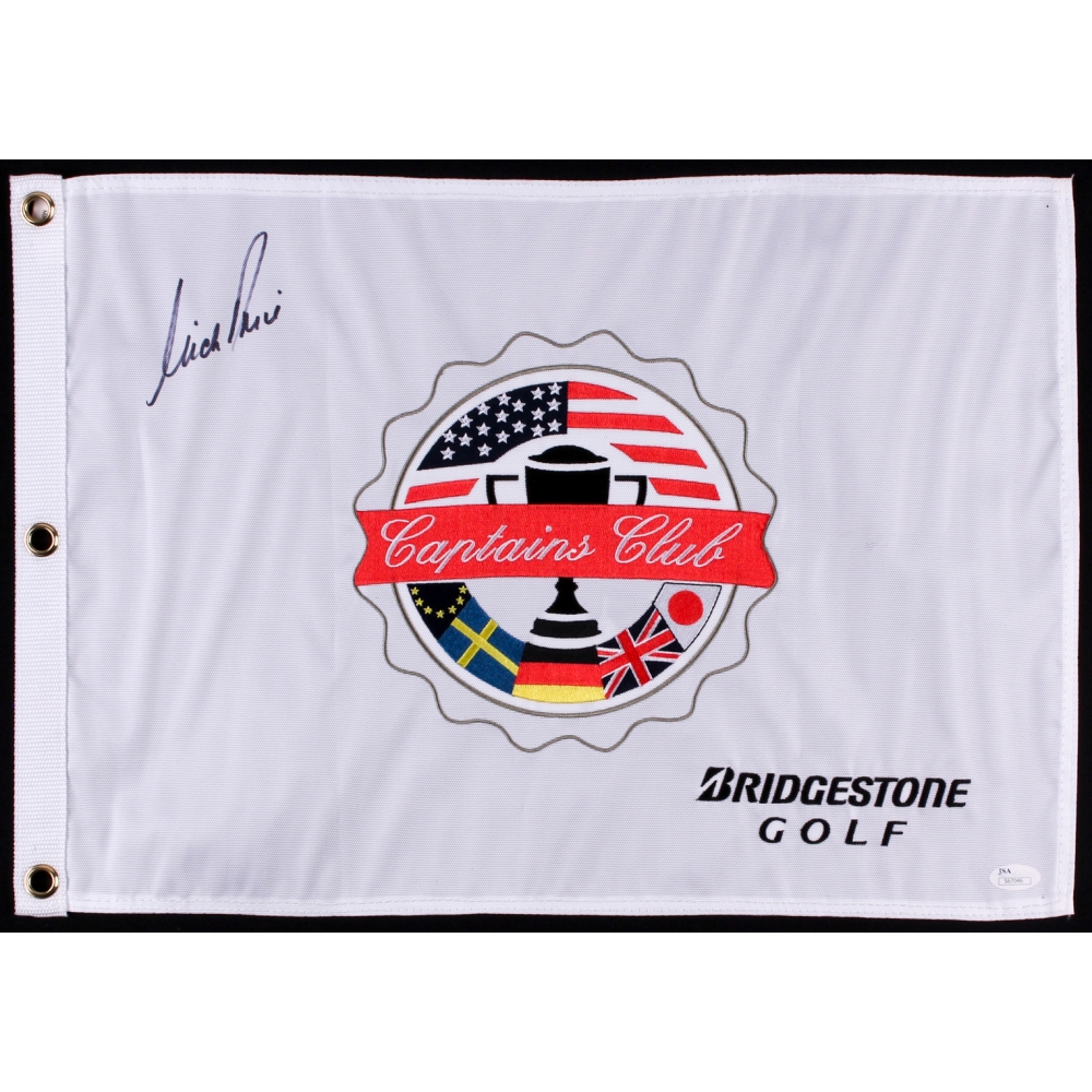Nick Price Signed "Captains Club" Bridgestone Golf 14x20 Flag (JSA COA ...