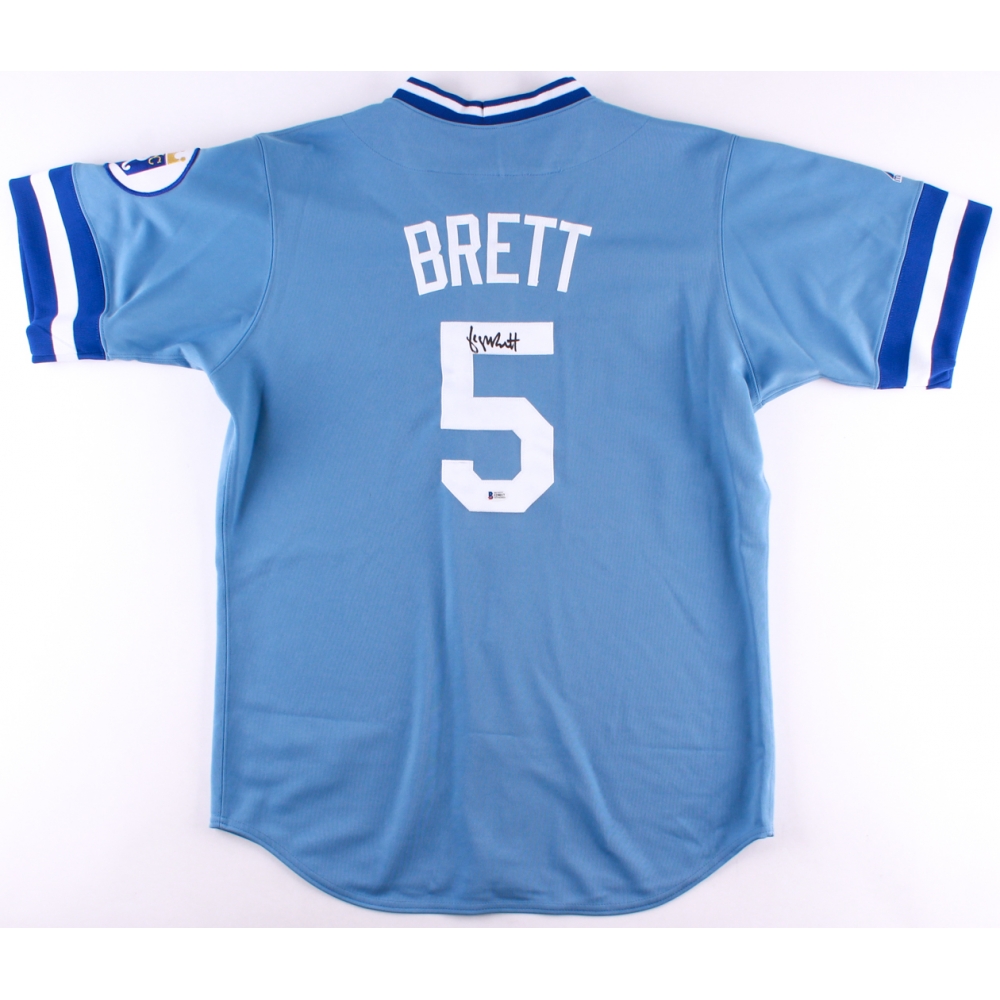 George Brett Signed Majestic Royals Jersey (Backett COA) | Pristine Auction
