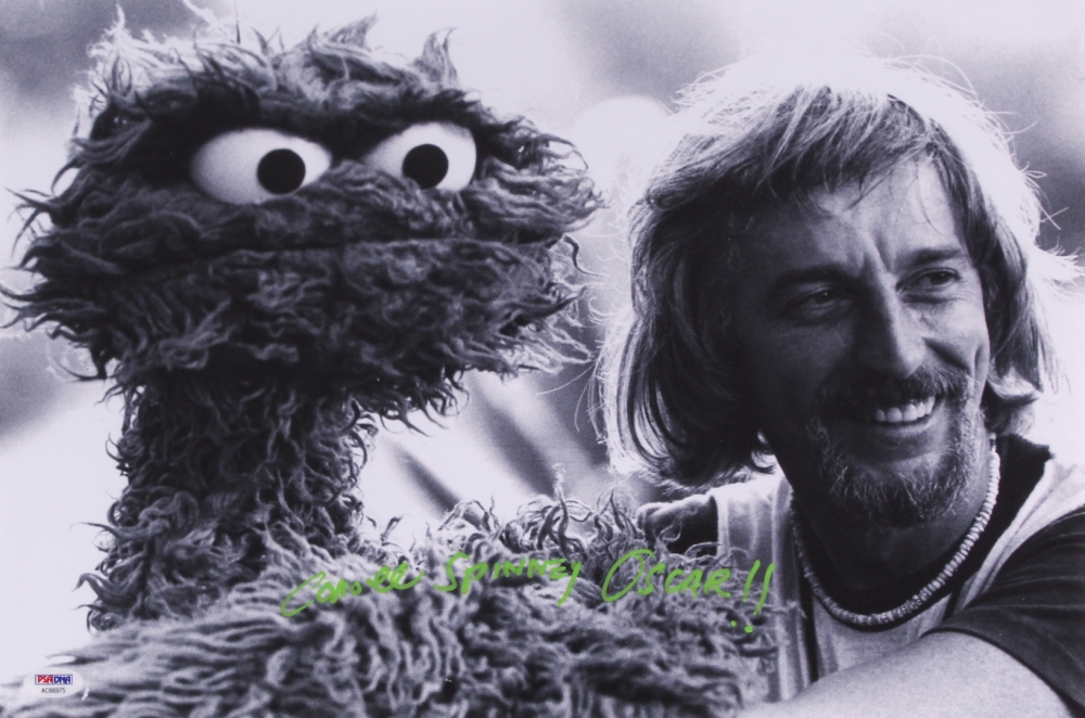 Caroll Spinney Signed "Sesame Street" 12x18 Photo Inscribed "Oscar ...