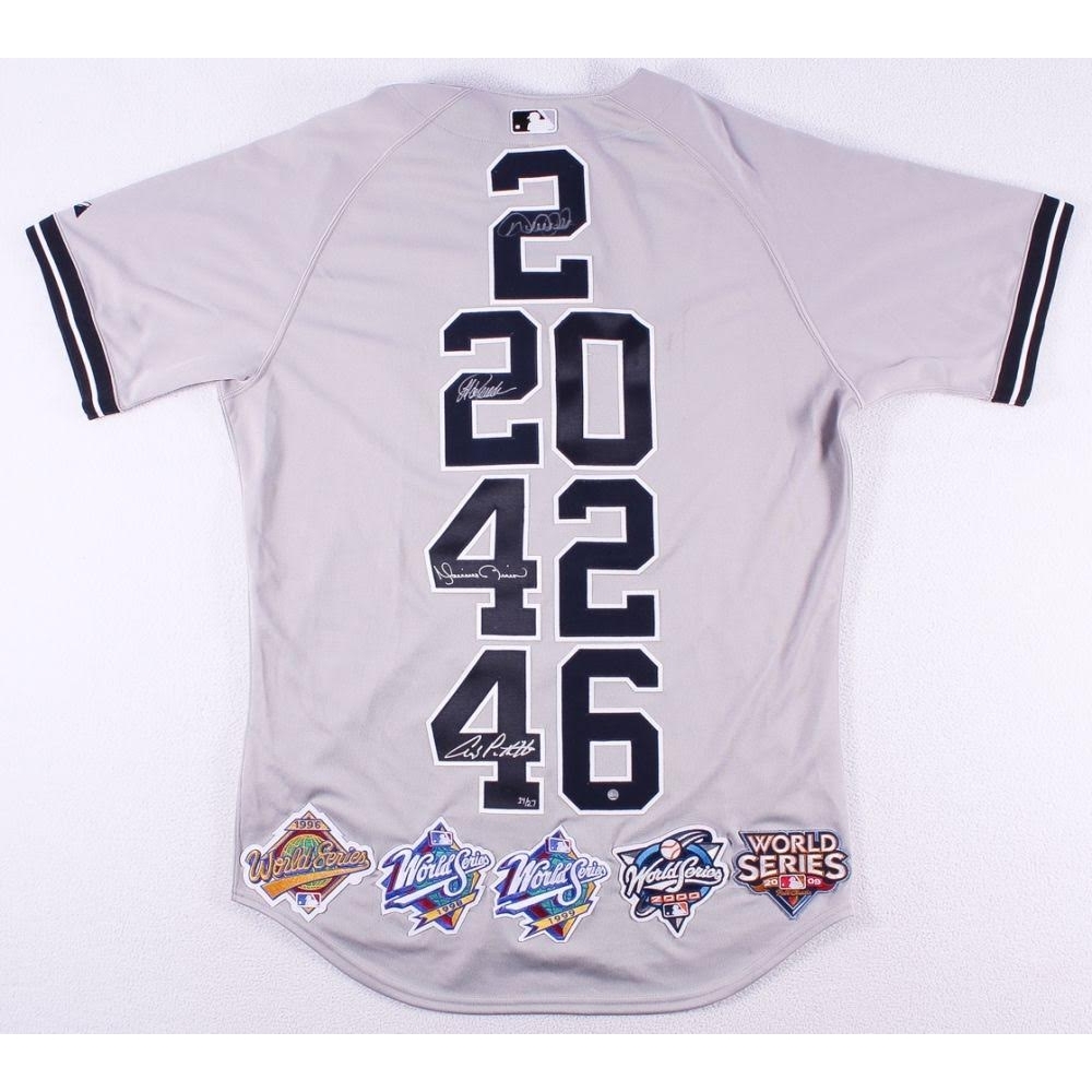 Derek Jeter, Mariano Rivera, Andy Pettitte & Jorge Posada Signed ...