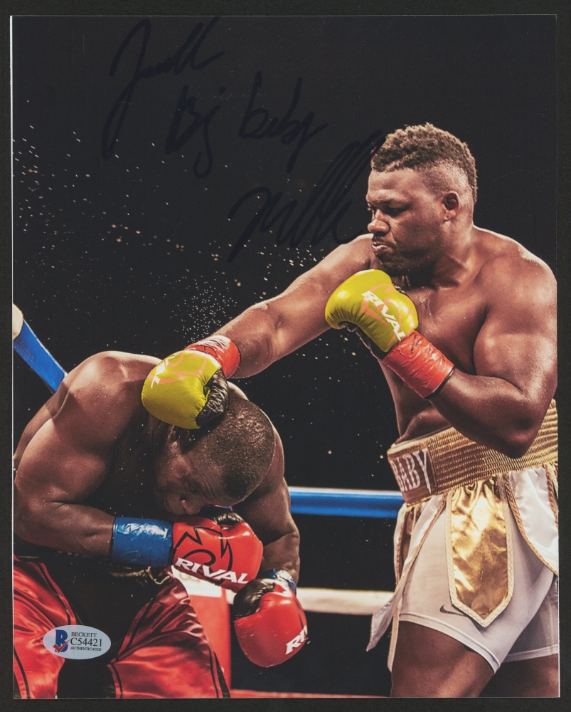 Jarrell 'Big Baby' Miller Signed Boxing 8x10 Photo (Beckett COA ...