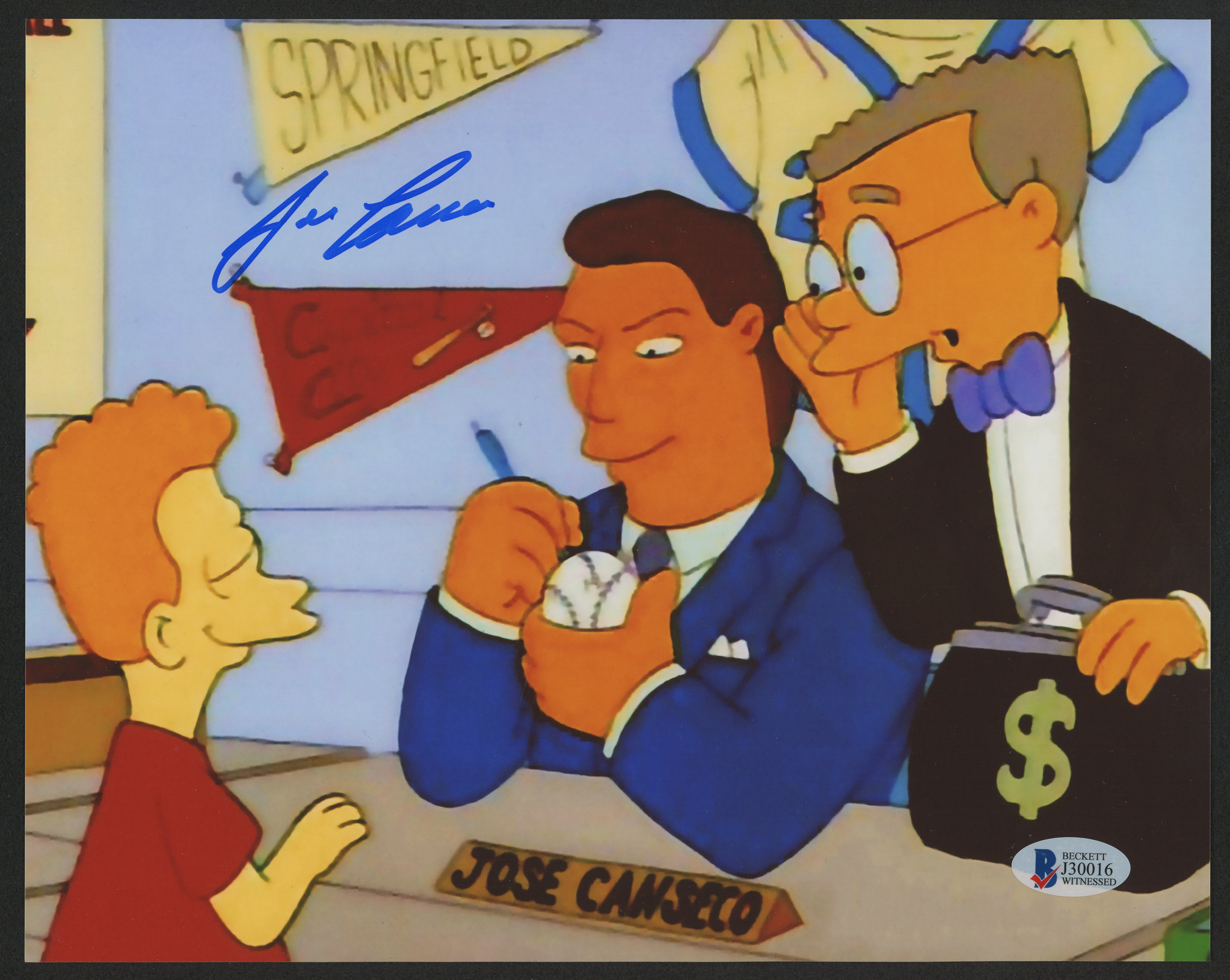 Jose Canseco Signed "The Simpsons" 8x10 Photo (Beckett COA) | Pristine ...