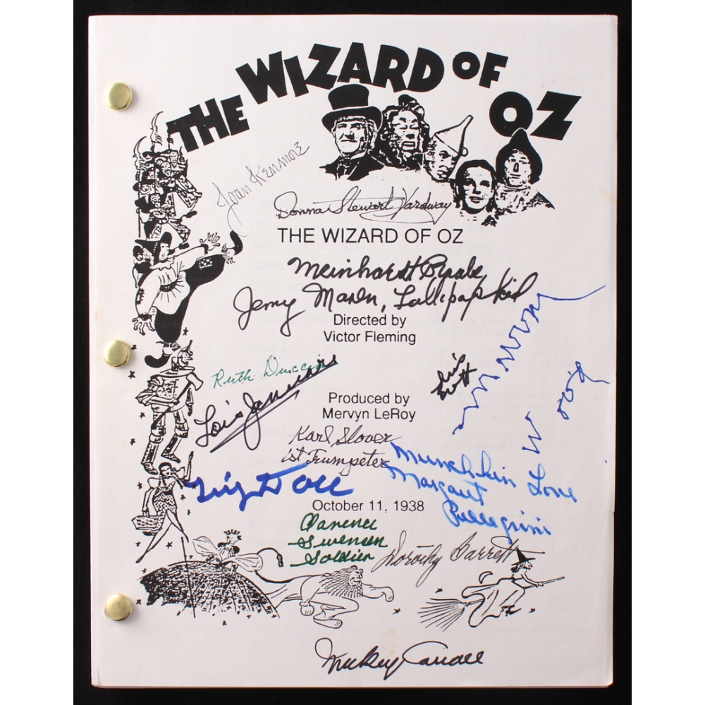 "The Wizard of Oz" Full Movie Script Signed by (13) With Joan Kenmore ...