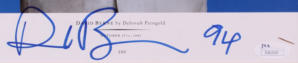 David Byrne Signed 14x16 Custom Matted Photo (JSA COA) | Pristine Auction