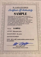 Artist Bill Lopa Signed Jack Nicholson 30x40 Hand-Embellished Giclee on ...