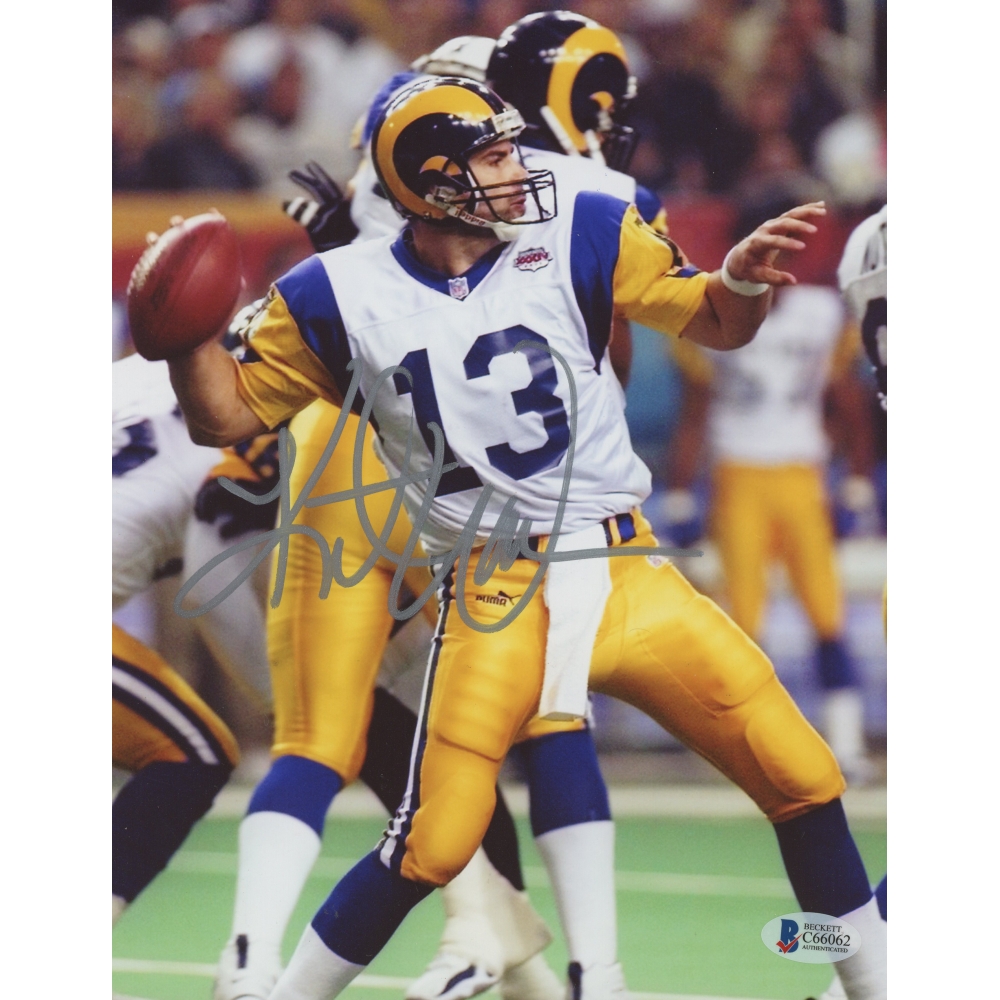 Kurt Warner Signed Rams 8x10 Photo (Beckett COA) | Pristine Auction