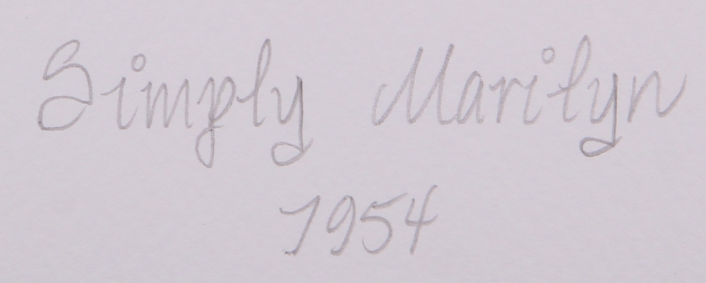 The Hulton Archive - Marilyn Monroe "Simply Marilyn" 16x23 Limited Edition Fine Art Giclee on ...