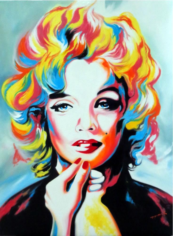Hector Monroy Signed "Marilyn Monroe" 24x32 Original Oil Painting on ...