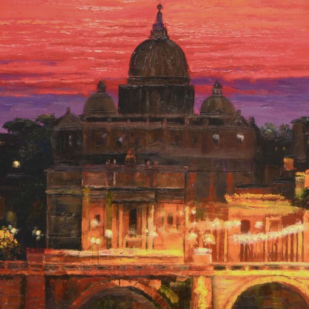 Howard Behrens Signed "Sunset on St Peters" Hand Embellished Limited ...