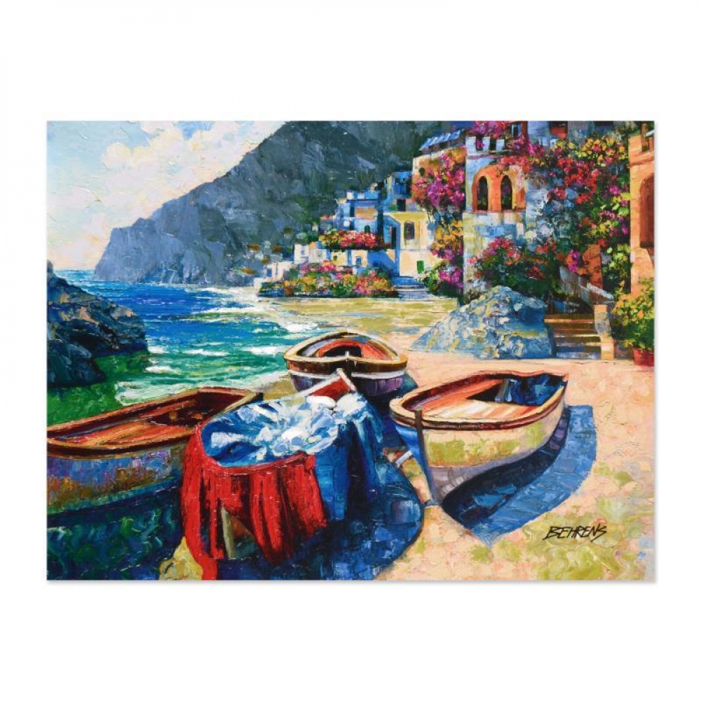 Howard Behrens Signed "Memories of Capri" Hand Embellished Limited ...