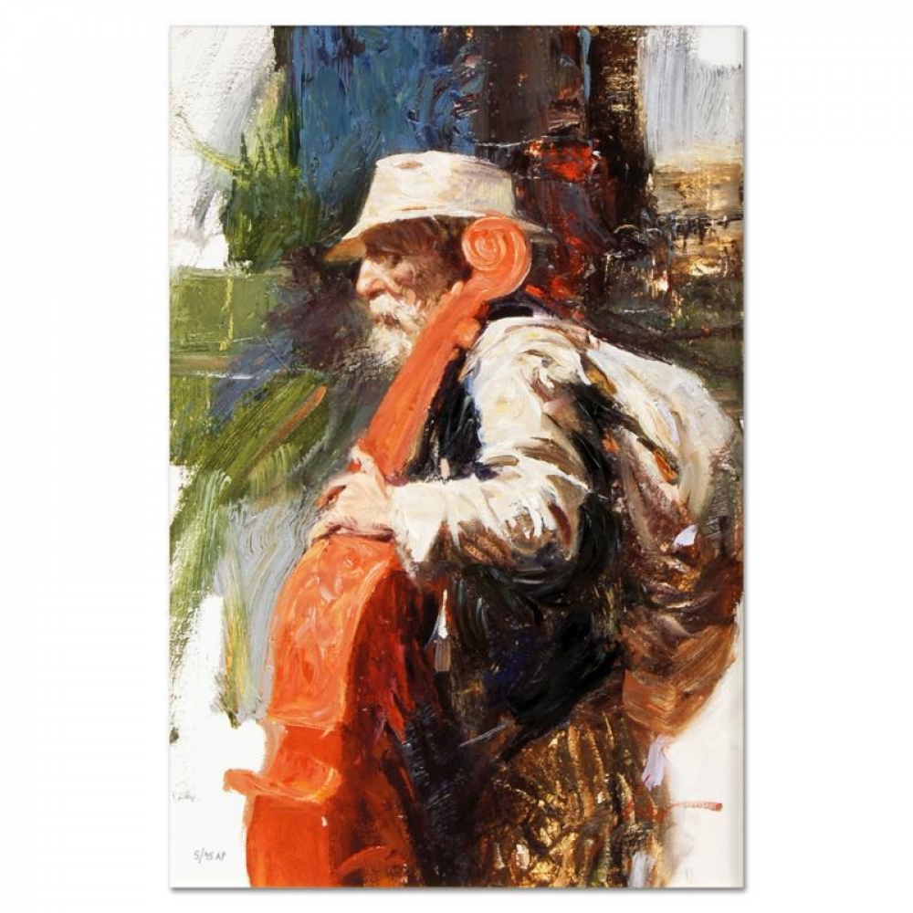 Pino Signed "The Red Viola" Artist Embellished Limited Edition 16x24 ...