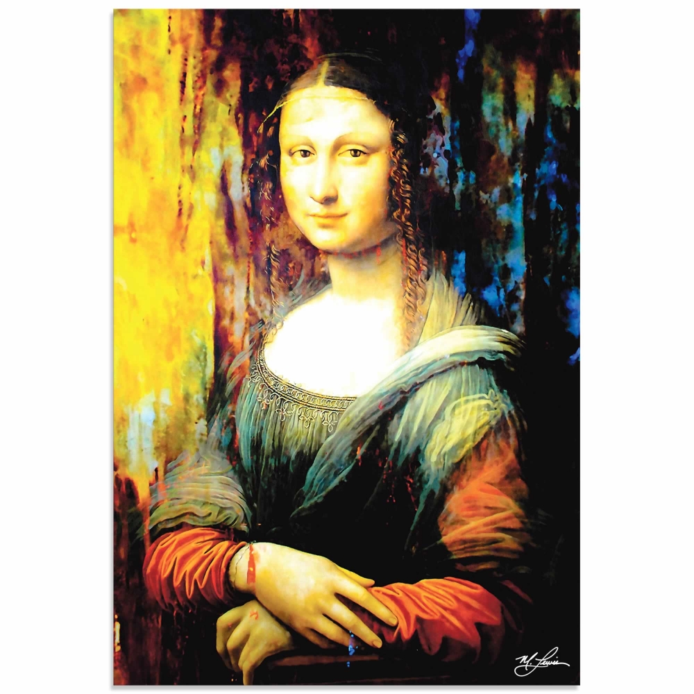 "Mona Lisa Ageless Charm" 22x32 Contemporary Iconic Pop Art, Ltd. Ed ...