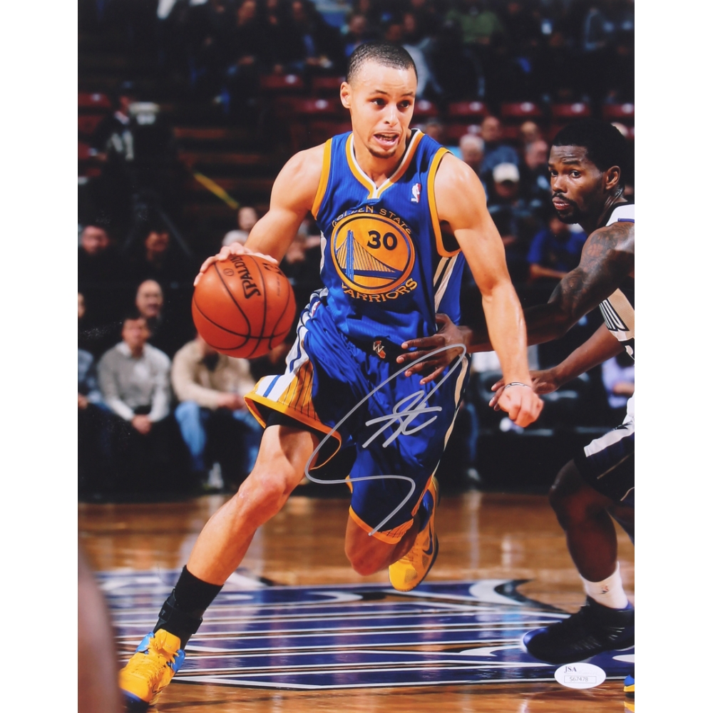 Steph Curry Signed Warriors 11x14 Photo (JSA COA) | Pristine Auction